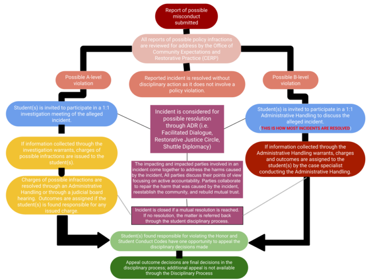 Disciplinary Procedures Flowchart | University of Lynchburg
